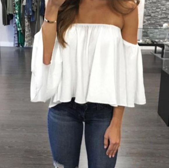Tops | Womens Off The Shoulder Casual Blouse | Poshmark